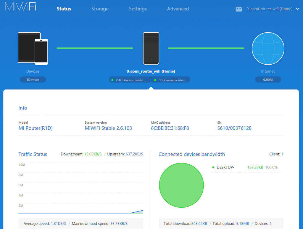 Xiaomi Mi R1D, router wifi con disco duro externo 1tb NAS, análisis, dual band, barato, manual ...